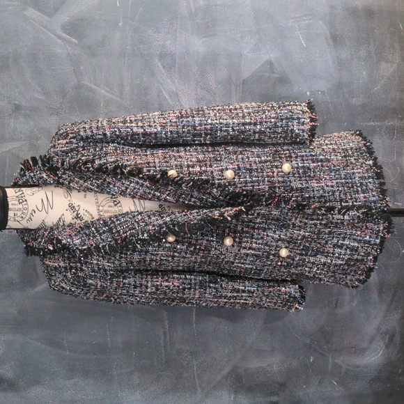 Zara | Jackets & Coats | Zara Tweed Textured Jacket | Poshmark